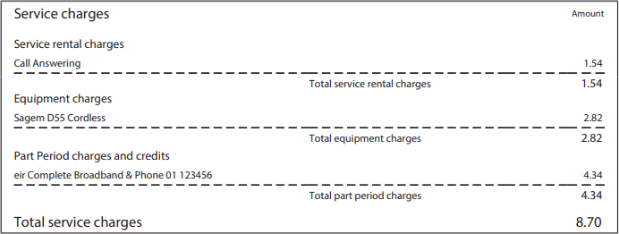 Bill charges explained | eir.ie/business